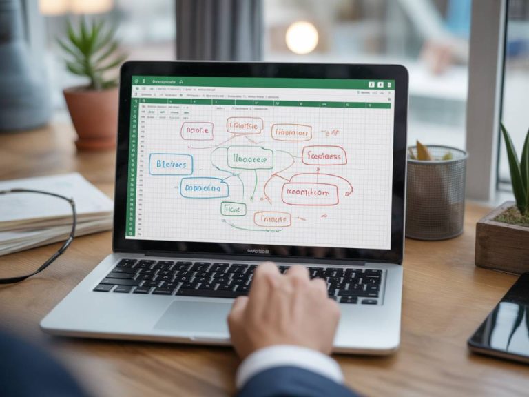 Exemple mind mapping dans excel pour organiser ses projets et ...